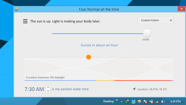 How Dim Screen Below Minimum 0% Brightness Using F.lux